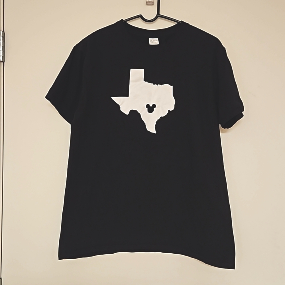 Disney Mickey Mouse Head Silhouette On Texas State L/… - Gem